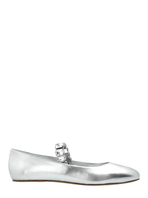 Casadei Poppy Ballerina Flats - Silver