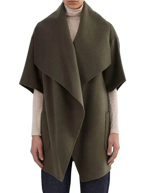 LAMARQUE Penelope Oversized Coat - Dark Olive