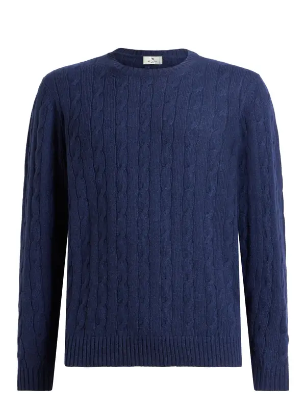 Etro Cable-knit Cashmere Sweater - Blue