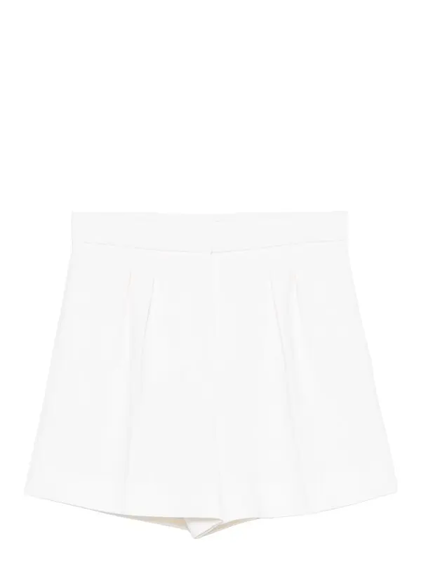 Max Mara Stretch Wool Shorts - White