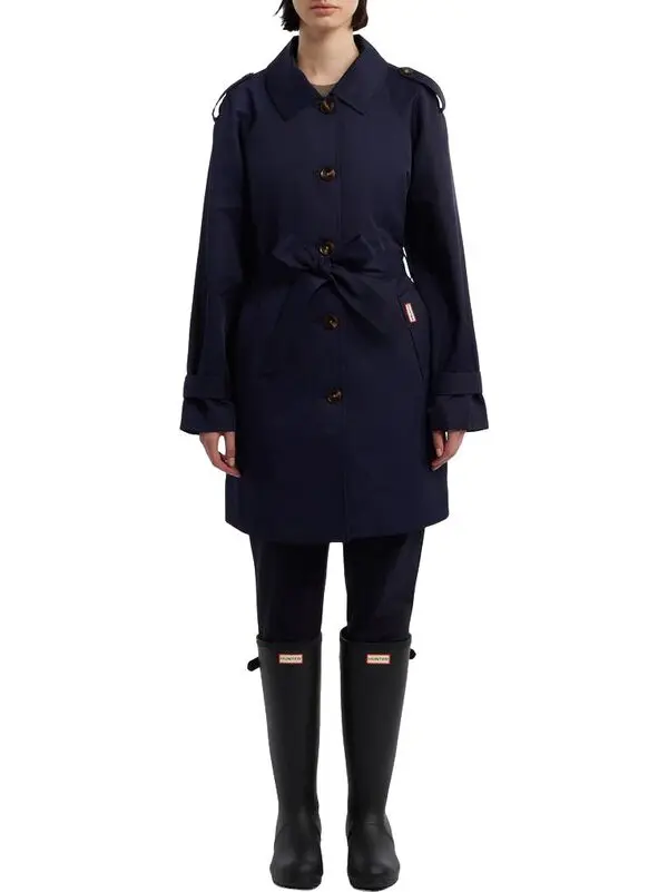 Hunter Stacy Water Resistant Trench Coat - Navy