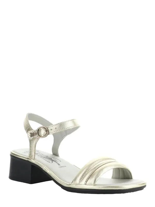 Fly London Eiva Ankle Strap Sandal - Gold