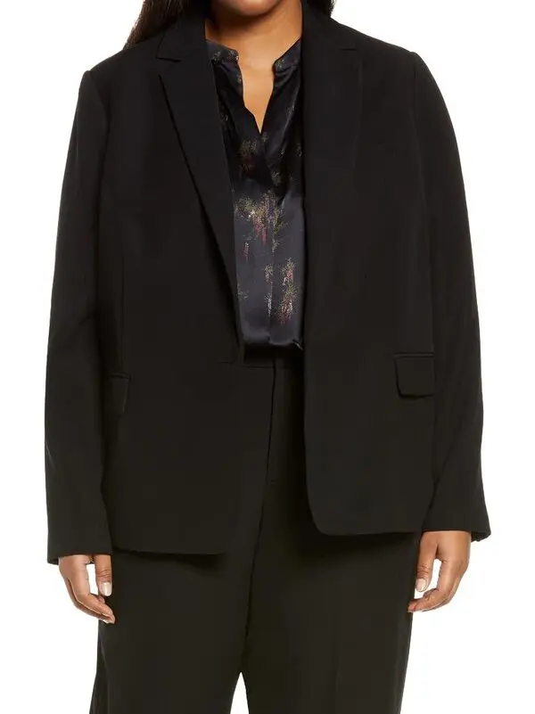 Vince Crepe Blazer - Black