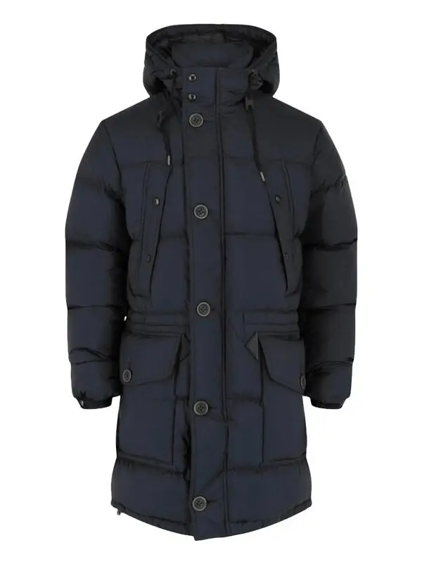 Burberry Quilted Down Jacket - Navy Blue