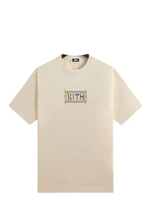 Kith Scroll Tee Shirt - Sandrift