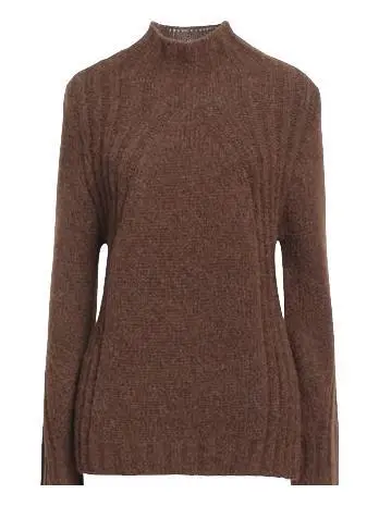 COMPAGNIA ITALIANA Turtleneck Knit Top - Brown