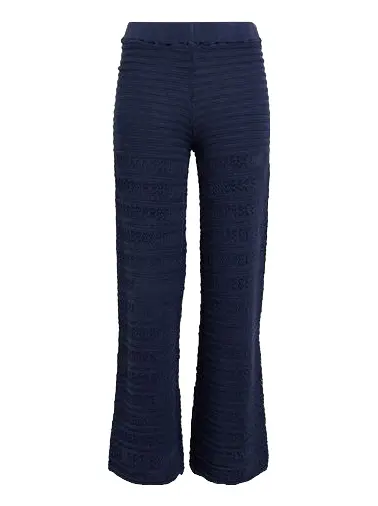 VICOLO Bootcut Knit Pants - Navy