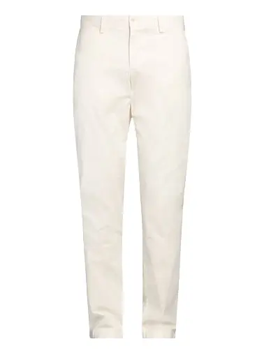 Gant Pants Cream Size Cotton, Elastane - White