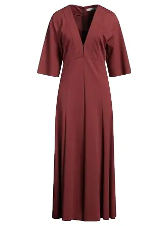 Liviana Conti Flared Maxi Dress - Brown