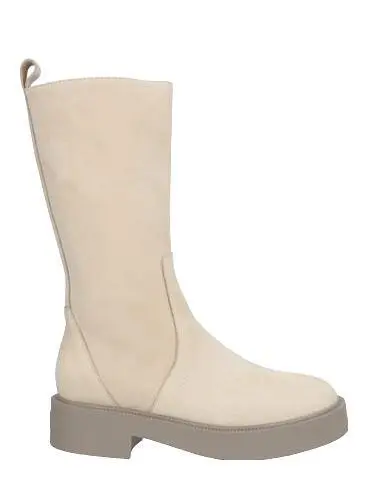 COPENHAGEN  Leather Boots - Beige