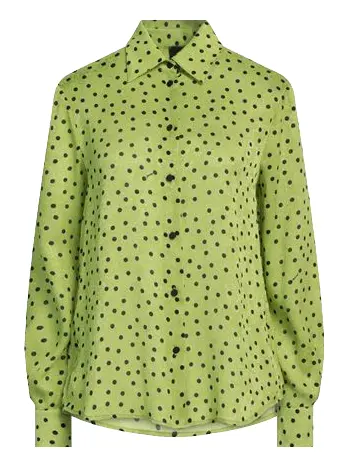 Pinko Polka-dot Satin Shirt - Green