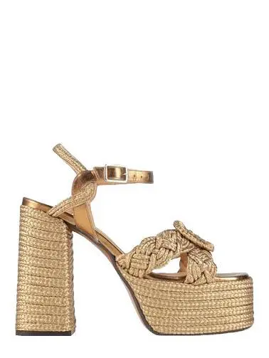 CastaÑer Ankle Strap Sandals - Gold