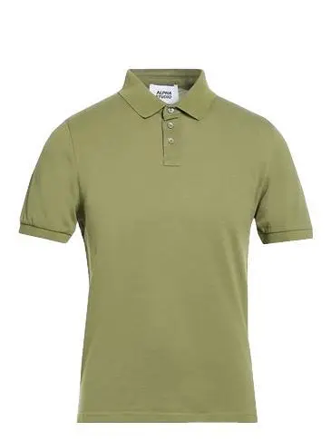 Alpha Studio Polo Shirt Size Cotton, Elastane - Green