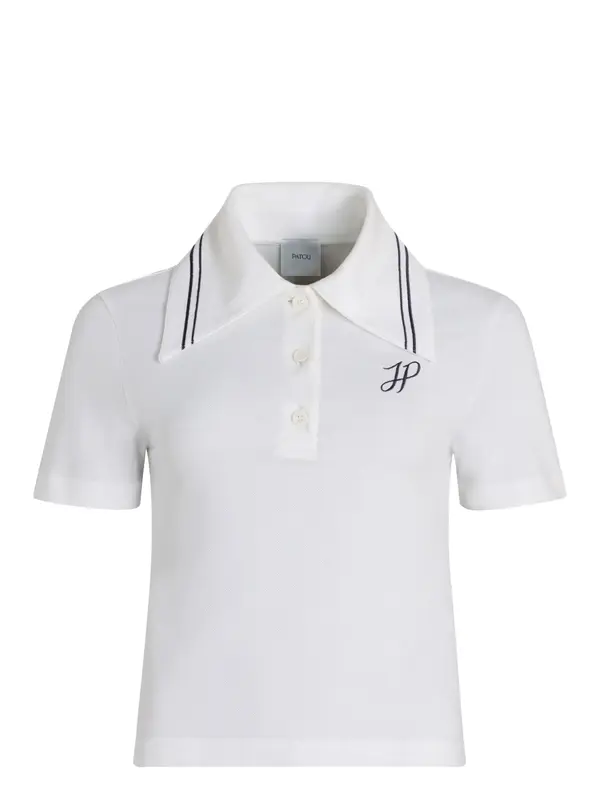 Patou Logo-embroidered Polo Shirt - White