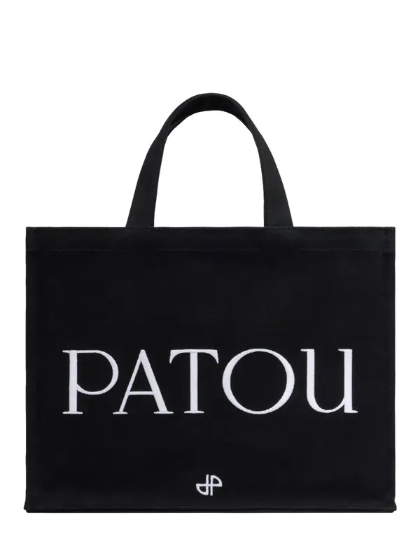 Patou Logo-print Tote Bag - Black
