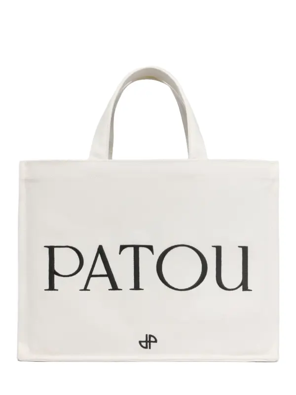 Patou Logo-print Tote Bag - White