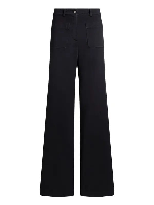 Etro Wide-leg Trousers - Blue