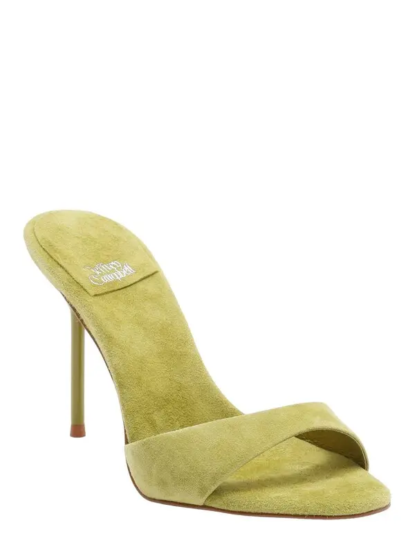 Jeffrey Campbell Ce-soire Slide Sandal - Chartreuse Suede