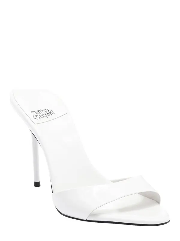 Jeffrey Campbell Ce-soire Slide Sandal - New White Patent