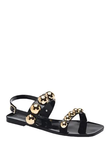 Jeffrey Campbell Gum-drop Jelly Sandals - Black Gold