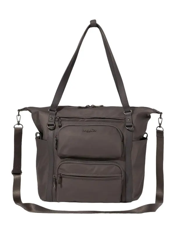 BAGGALLINI Small Convertible Backpack - Smoke Twill
