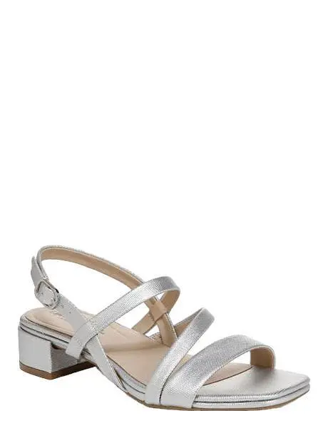 LIFESTRIDE Janet Slingback Sandals - Silver