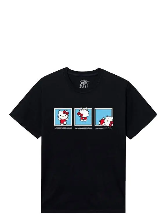 ANTI SOCIAL SOCIAL CLUB X Hello Kitty Feel The Same Tee Shirt - Black