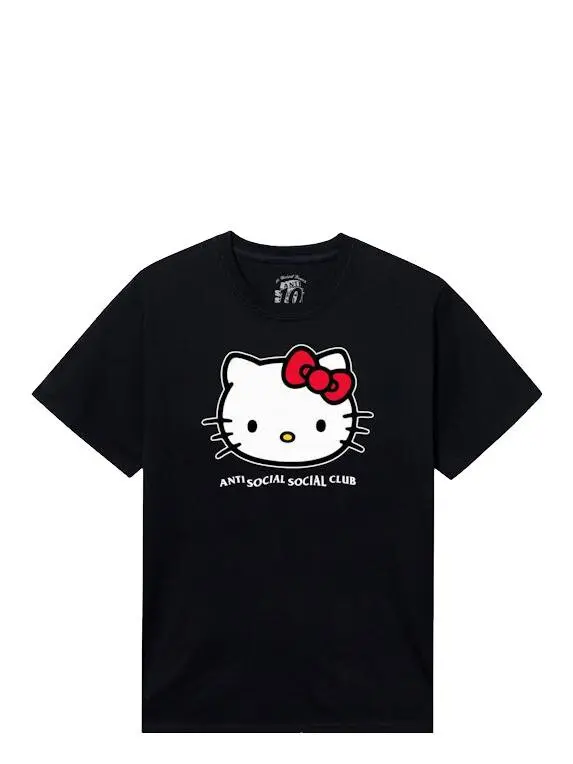 ANTI SOCIAL SOCIAL CLUB X Hello Kitty Weird Tee Shirt - Black