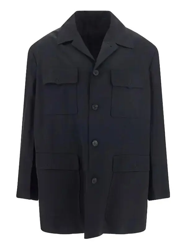 Balenciaga Flap Pockets Jacket - Black