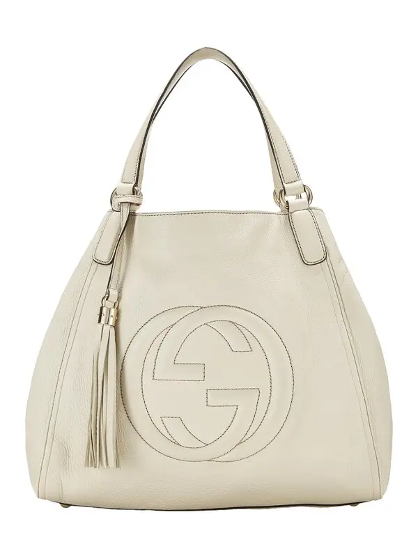 Gucci Leather Soho Convertible Shoulder Bag - White