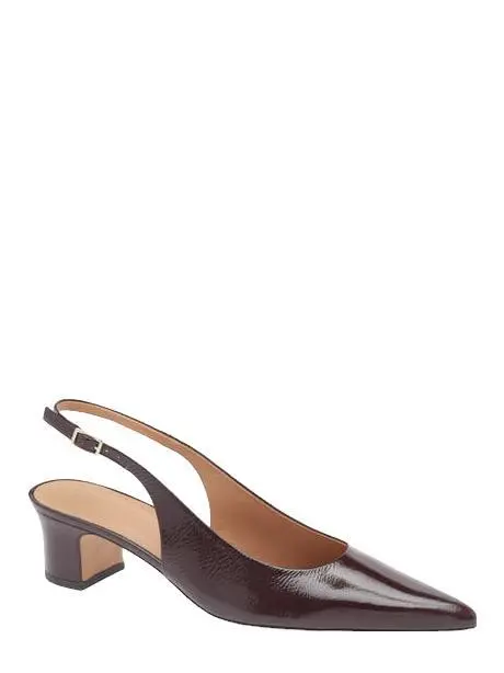 MANSUR GAVRIEL Pointed Toe Slingback Pump - Aubergine