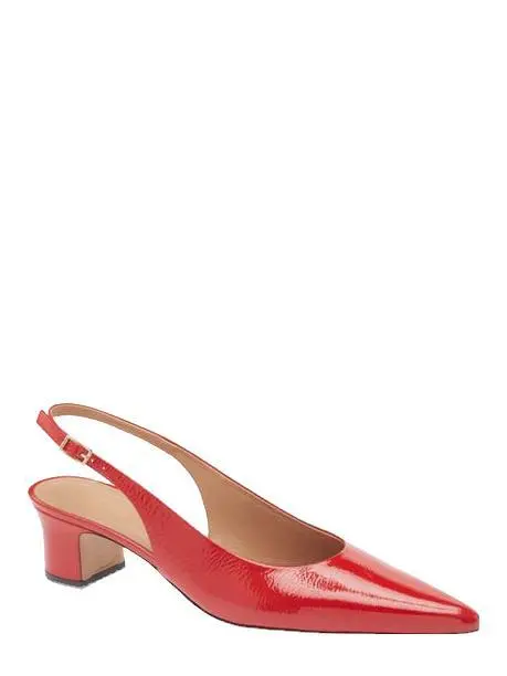 MANSUR GAVRIEL Pointed Toe Slingback Pump - Poppy