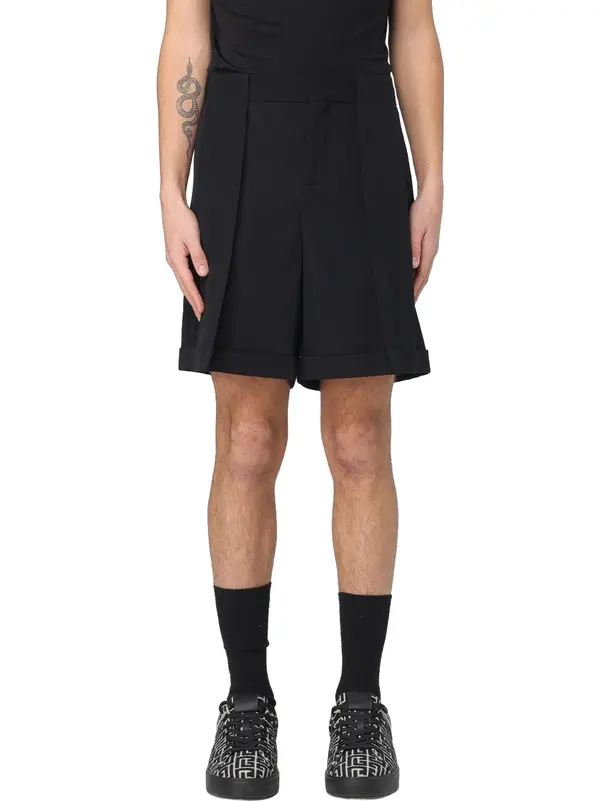 Balmain Pleated Shorts - Black