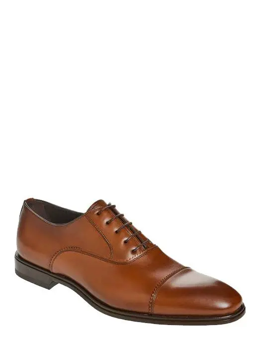 FERRAGAMO Boston Cap Toe Oxford - Brown