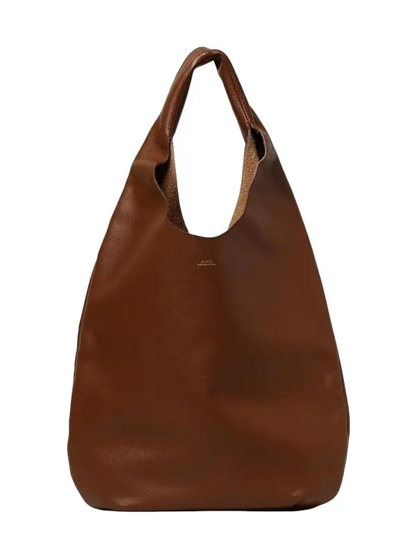 A.p.c. Leather Tote Bag - Brown