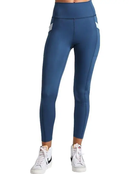 LOSANO Criss-cross Pocket Legging - Midnight/seamist