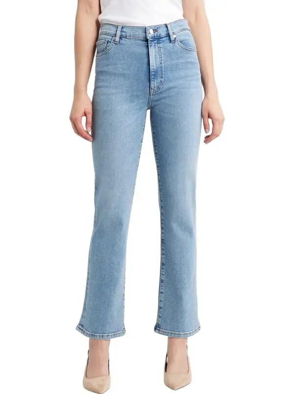 FRAME Le Sleek High Waist Ankle Straight Leg Jeans - Ripple