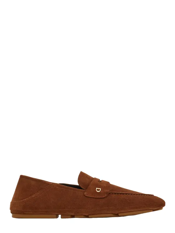 FERRAGAMO Billion Folding Loafers - Midbrown