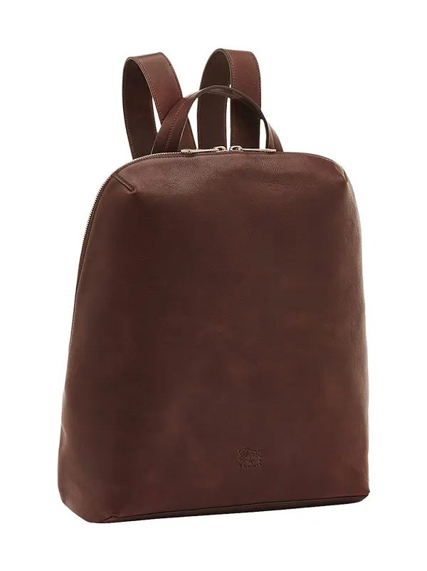 Il Bisonte Duccio Zip Backpack - Caffe