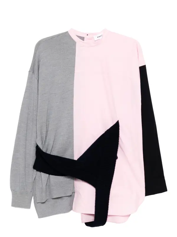 ENFOLD Deconstructed Shirt - Pink