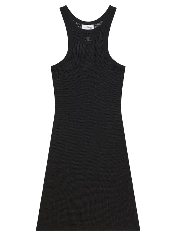 COURREGES Scuba Mini Dress - Black