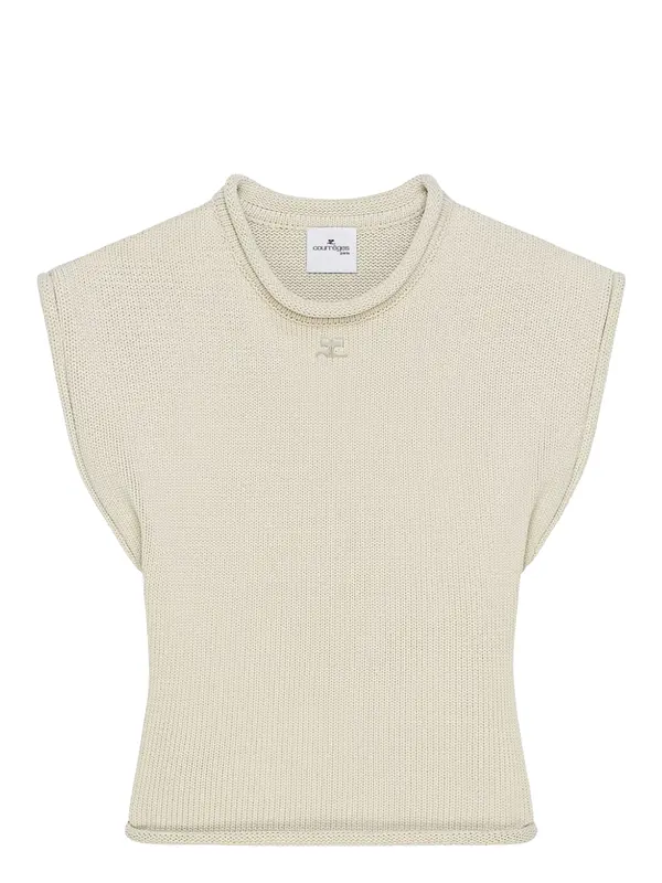 COURREGES Knitted Top - Neutrals