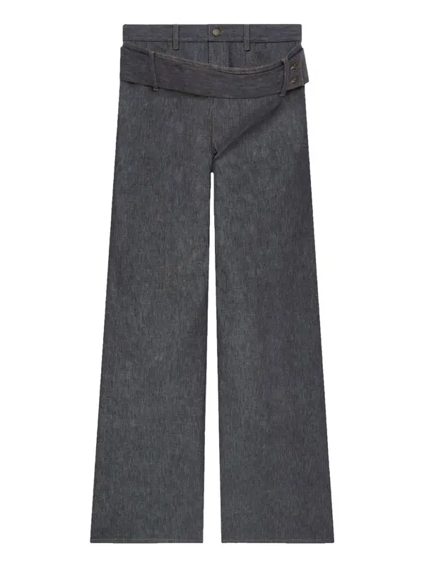 COURREGES Double Belted Jeans - Grey
