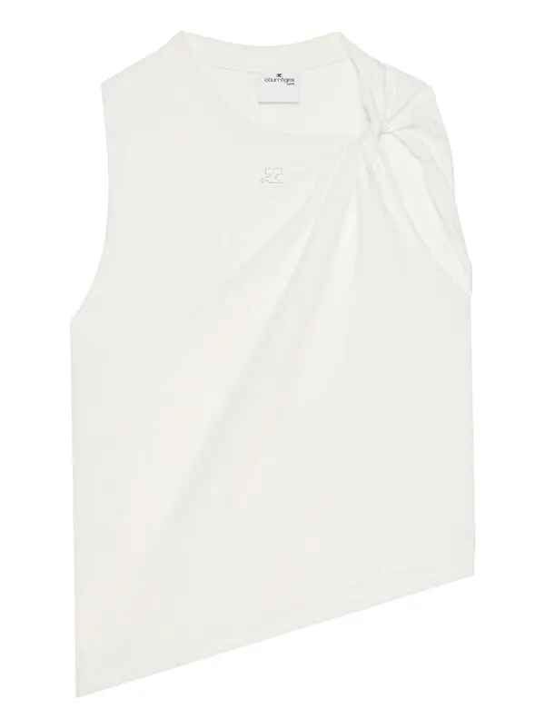 COURREGES Twist Tank Top - White