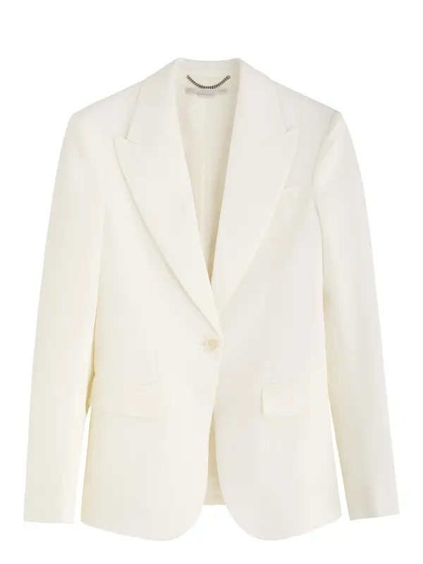Stella McCartney Stretch-wool Blazer - Cream