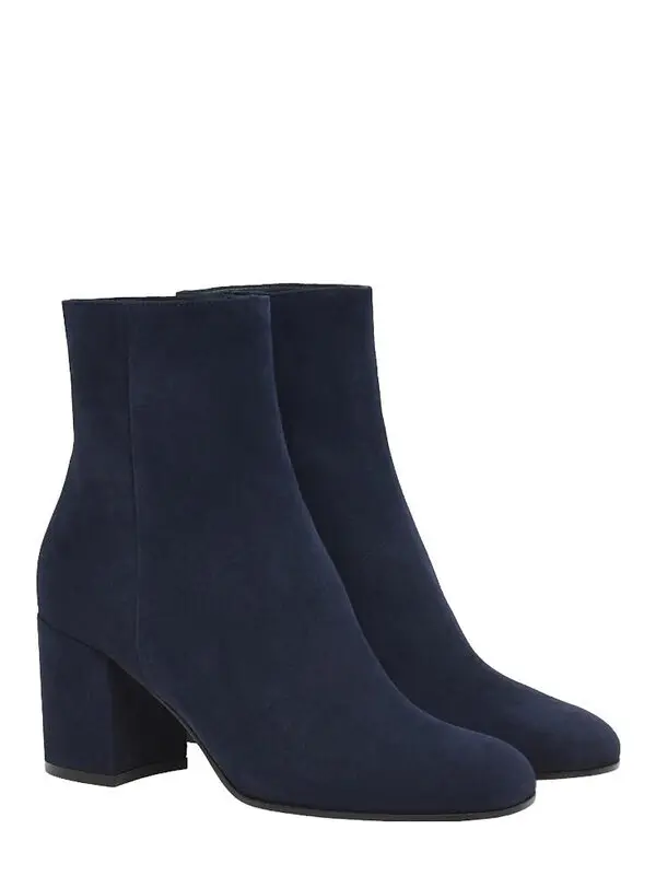 GIANVITO ROSSI Joelle Ankle Boots - Blue Suede Leather