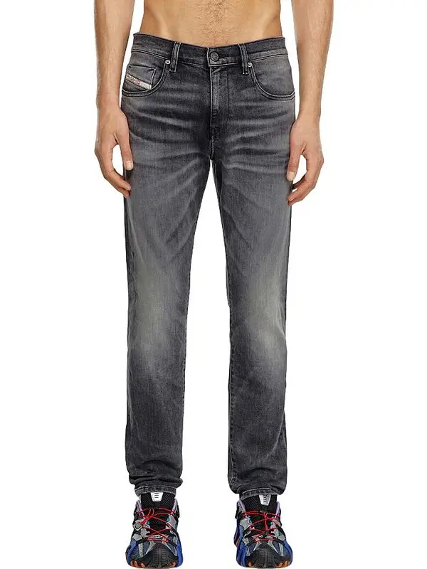 Diesel D-strukt Slim Fit Jeans - Black/denim