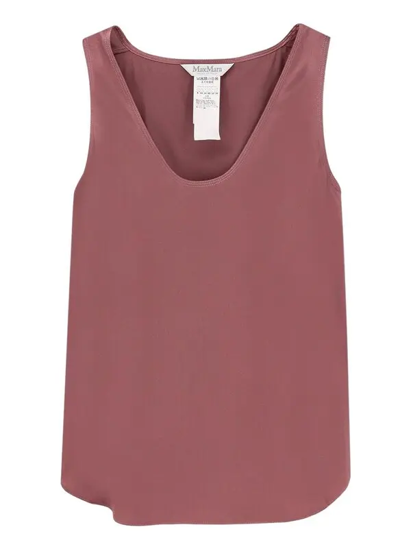 Max Mara Filly Silk Top - Purple