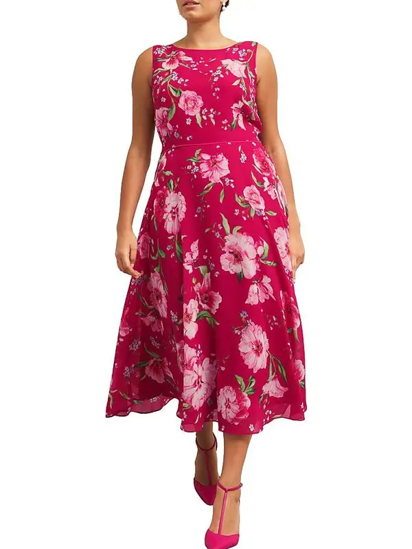 HOBBS LONDON Carly Floral Print Dress - Pink Multi