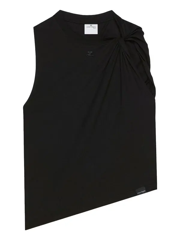 COURREGES Twist Tank Top - Black